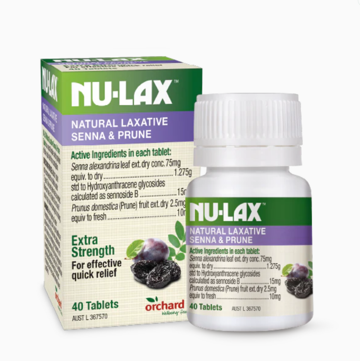 Orchard Nulax Natural Laxative prune 40 tabs （西梅）2027.11 – Sunshine ...